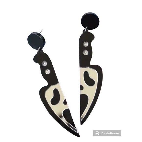 Unbranded | Jewelry | Halloween Dangle Earrings Knife Design With ...